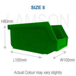 Storage Bin - Size 5 | Polypropylene Parts Bins | Lamson Shop